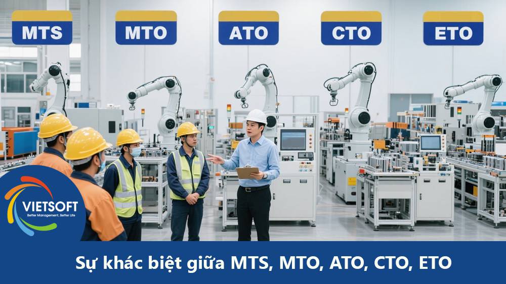 Sự khác biệt giữa MTS, MTO, ATO, CTO, ETO trong quản lý sản xuất